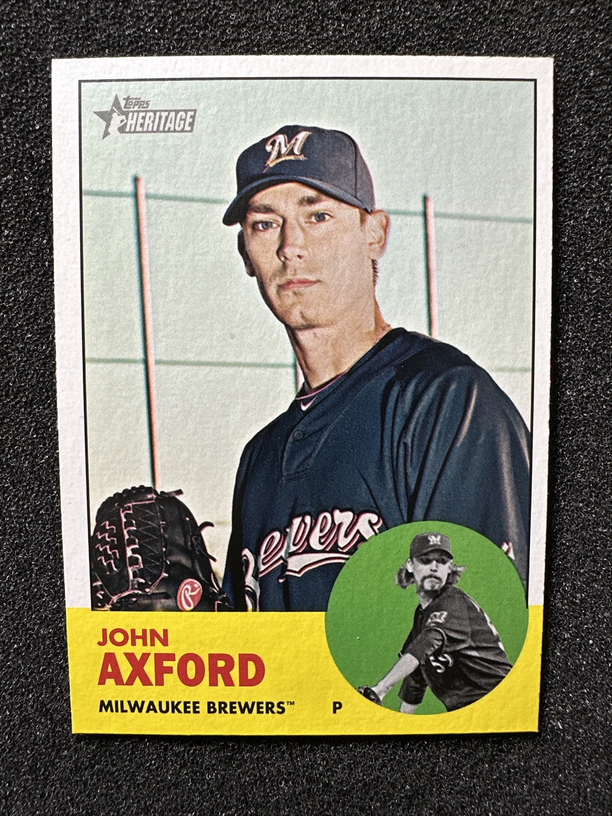 JOHN AXFORD #255 2012 Topps Heritage Baseball QTY Milwaukee Brewers | eBay