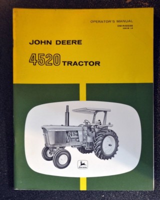 John Deere Operator's Manual - 4520 Tractor - CRISP vintage original | eBay