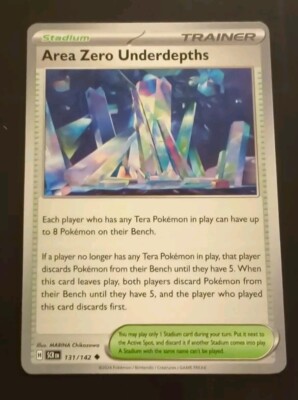 🔥 Pokemon Stellar Crown Area Zero Underdepths 131 Trainer card NM 131/ ...