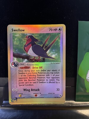 Swellow 46/109 EX Ruby & Sapphire Set Reverse Holo Pokemon Card 246💎NM💎 ...