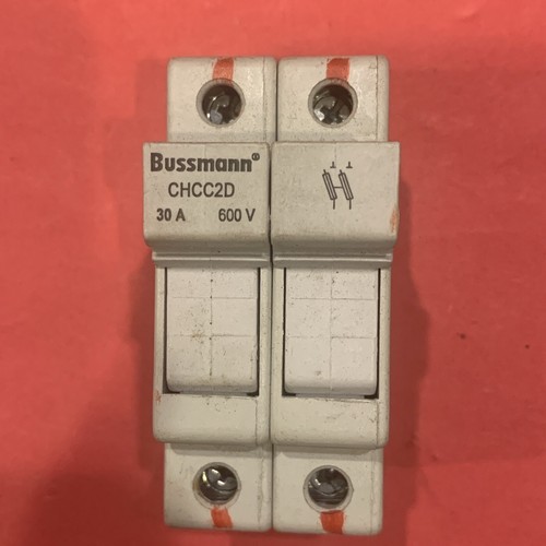 BUSSMAN CHCC2D SERIES CHCC FUSE HOLDER 2 POLE 30A 600V W/20Amp fuses | eBay