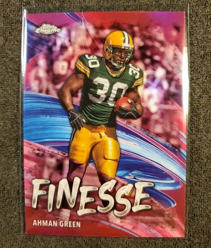 Ahman Green Pink Refractor Finesse 2024 Topps Chrome Football Green Bay ...