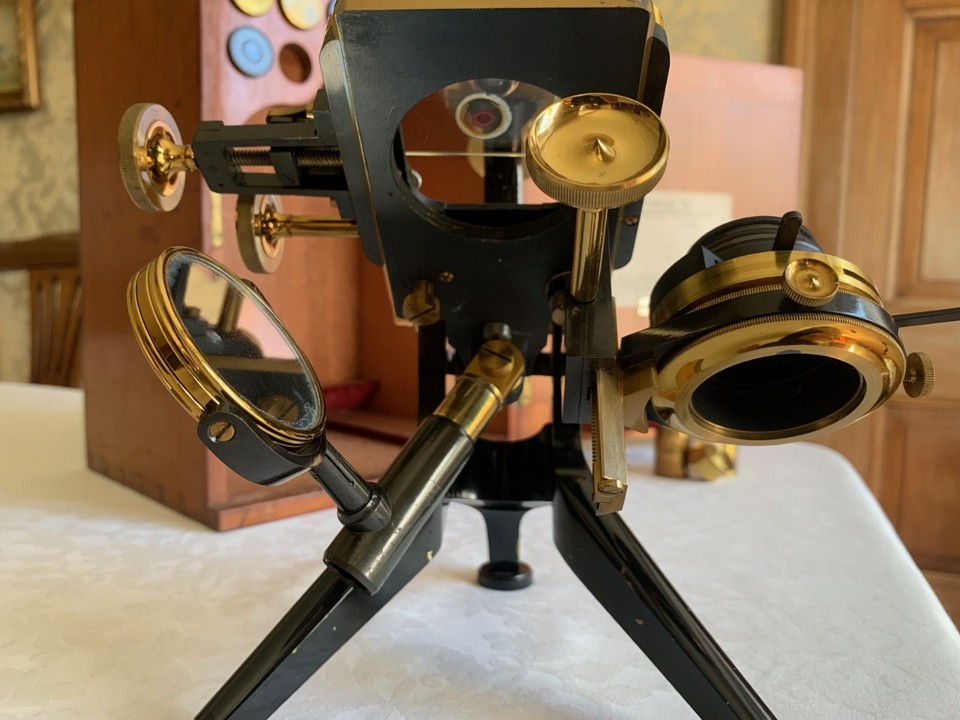 Antique W. Watson & Sons Ltd - Edinburgh-H Brass Microscope - circa ...