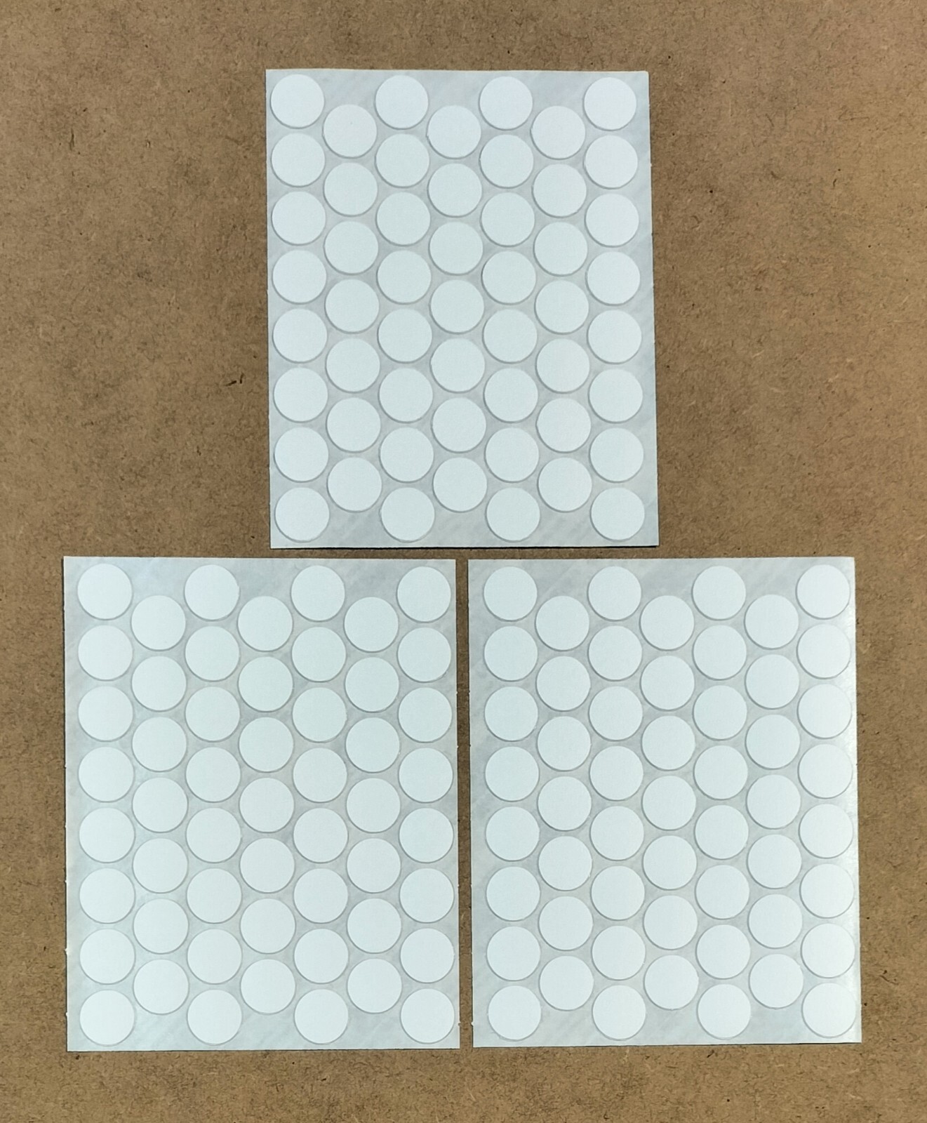 159pcs 14mm WHITE SCREW COVER CAPS SELF ADHESIVE STICK ON FASTCAP ...