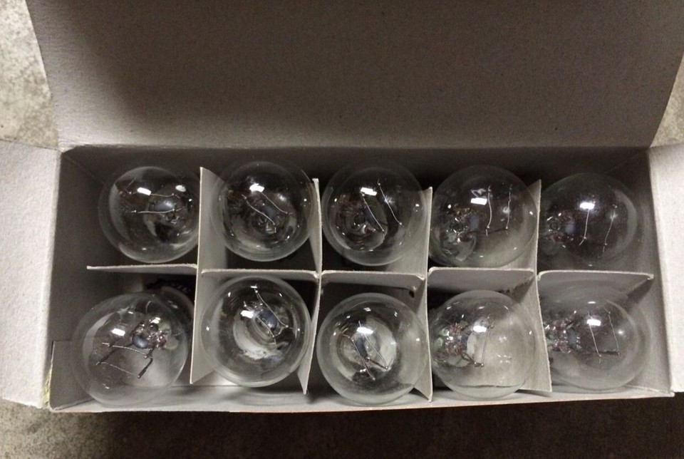 10 Pack 3157 Clear White Tail Signal Brake Light Bulb Lamp -USA ...