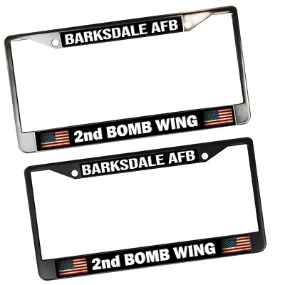 United States Air Force Base Barksdale 2nd Bomb Wing Metal License ...