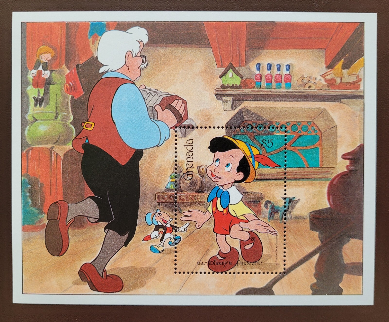 Grenada 1987 / First Full-Length Disney Cartoon Film - Pinocchio / 1v ...