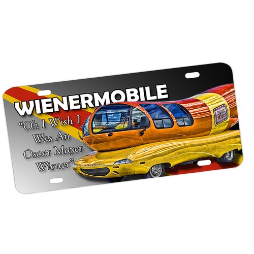 Classic Wienermobile Car Design Novelty Aluminum License Plate | eBay