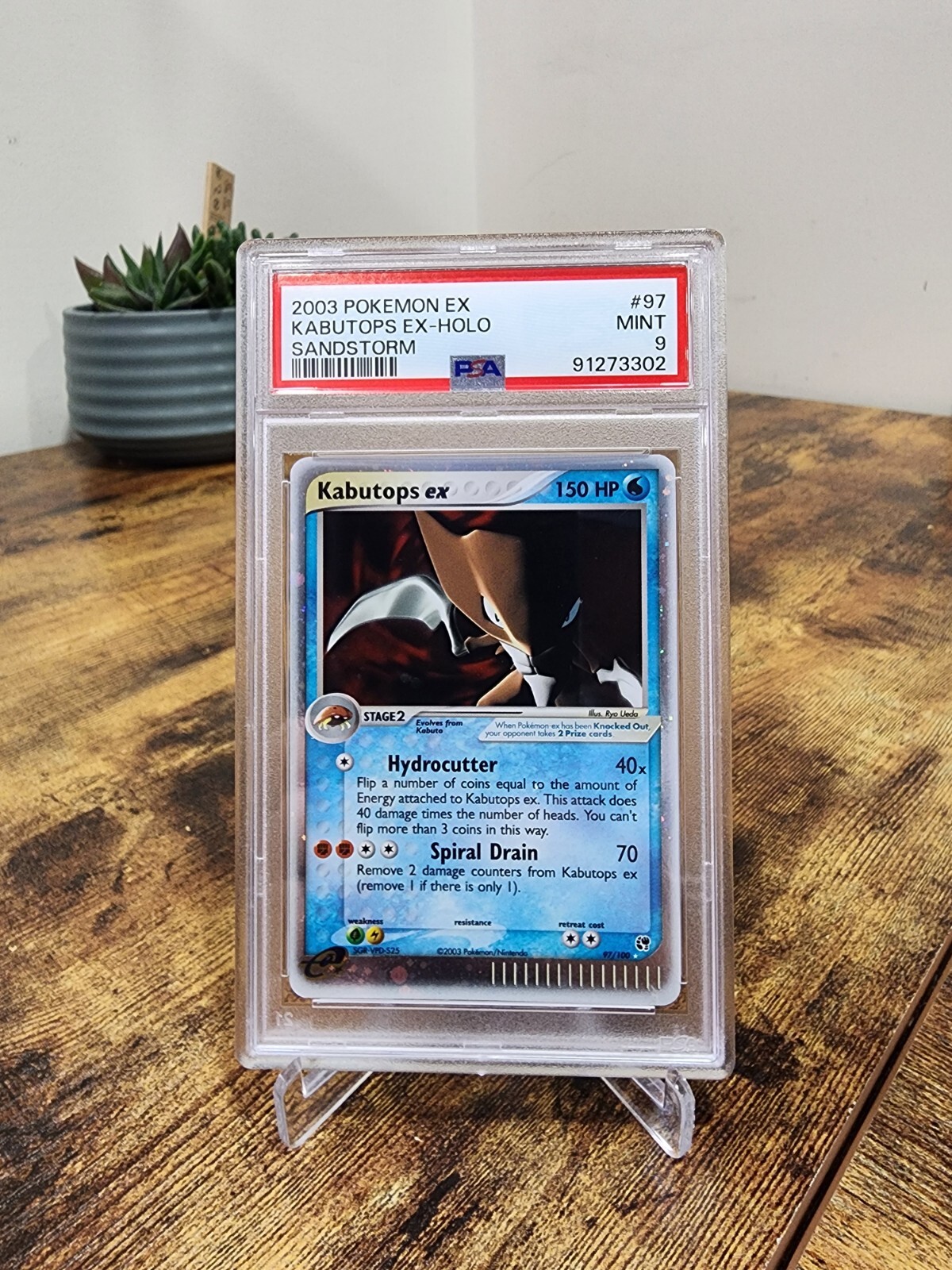 2003 Pokemon EX Sandstorm Kabutops EX Unlimited | 97/100 | Holo Rare ...