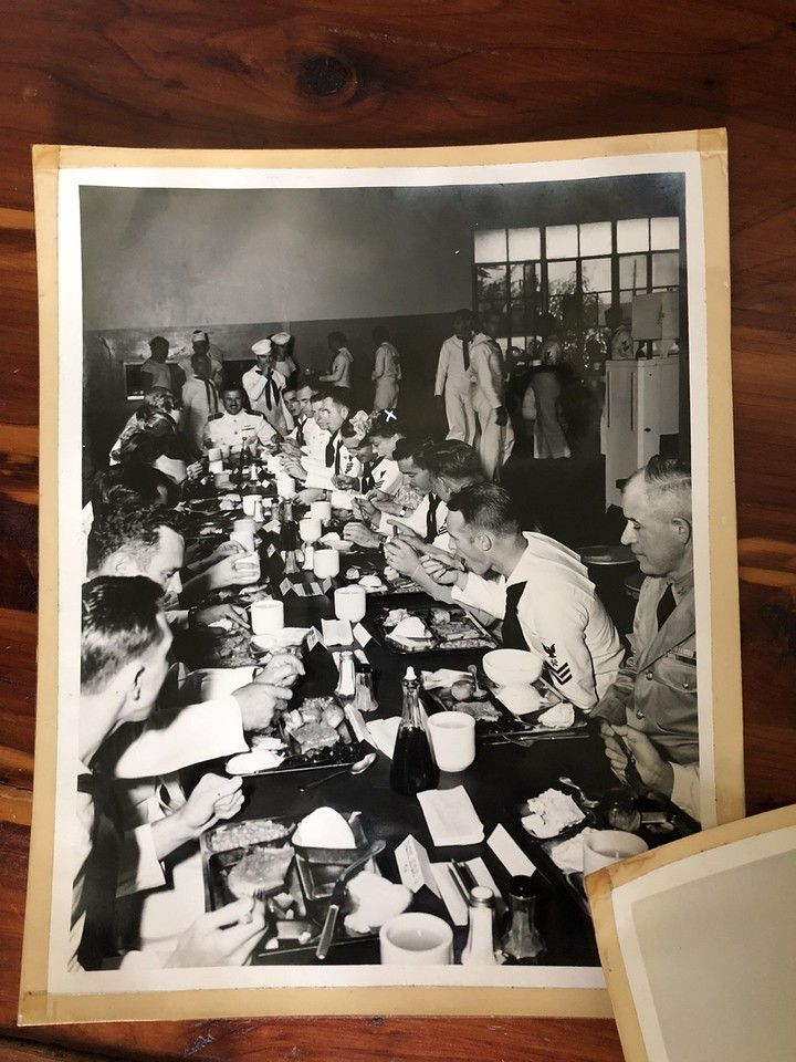 Vtg Eleanor Roosevelt Navy Sailors Official Photograph 1944 Puerto Rico ...