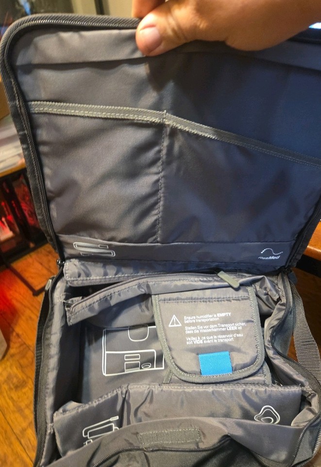 CPAP Travel Bag Shoulder Tote Carry Case ResMed AirSense AirCurve 10 ...