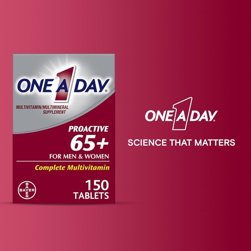 One A Day Proactive 65 Plus Multivitamins for Seniors 35 Count Tablets ...