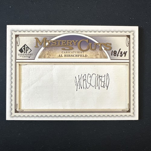 2009 UD Upper Deck SP Legendary Cuts Al Hirschfeld Mystery Auto /34 ...