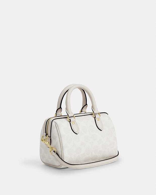 NWT Coach Mini Rowan Crossbody In Signature Canvas Cw329 | eBay
