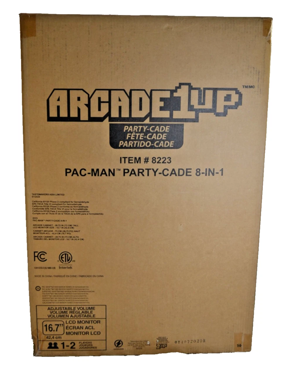 Pac-Man Party-Cade 8-in-1 Arcade1Up #8223 (BRAND NEW IN BOX) | eBay