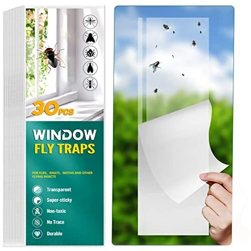 UCatch Transparent Window Fly Traps (4 Traps), 60% OFF
