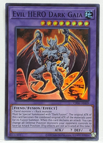 Yugioh Asian-English Evil HERO Dark Gaia CR06-AE009 Super Rare | eBay UK