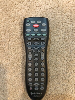 Radio Shack #15-2118 4-in-1 Light Up Remote Control Black Family ...