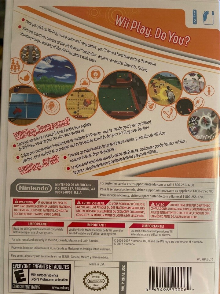 Wii Play (Wii, 2007) New in original cellophane wrapping. | eBay