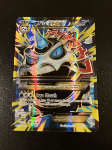 Pokemon TCG Mega M Glalie EX 156/162 Breakthrough Full Art Holo Ultra ...