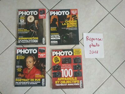 Lot 4 magazines REPONSES PHOTO-2018-photographie revue pro-tb état ...
