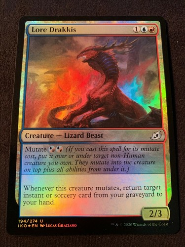MTG Magic 1x x1 - Lore Drakkis FOIL Ikoria:LOB Ed NM (Avl 8) - Make ...