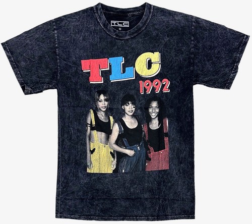 TLC R&B Music Band Unisex T-Shirt 1992 Mineral Acid Distressed Vintage ...