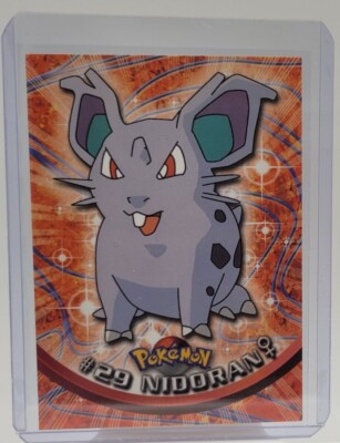 Nidoran #29 NON Holo 1999 Topps BLUE LOGO 1st Set TV Pokemon Cards NM ...