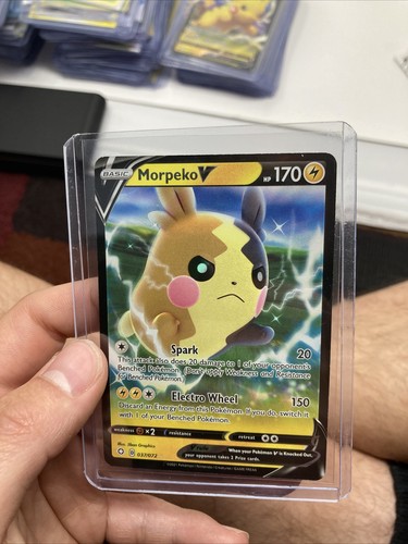 Morpeko V 037/072 Shining Fates - NM Ultra Rare Full Art Pokemon Card ...