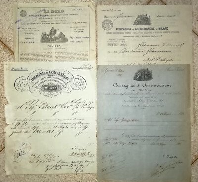 VV349-MILANO-LOTTO Of 4 Lettere of Various Airline Of Assurance | eBay