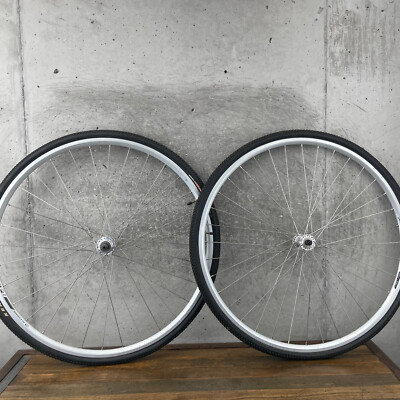 Wheel Set 700c Alex R450 Small Block Eight Tires Gravel Alloy Hub Rim ...