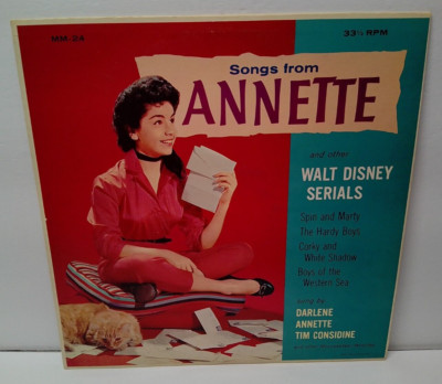 Annette Funicello: Songs From Annette And Other Walt Disney Serials Lp ...