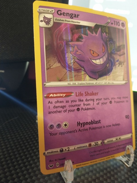 Pokémon TCG Gengar Sword & Shield Base Set 085/202 Holo Holo Rare for ...