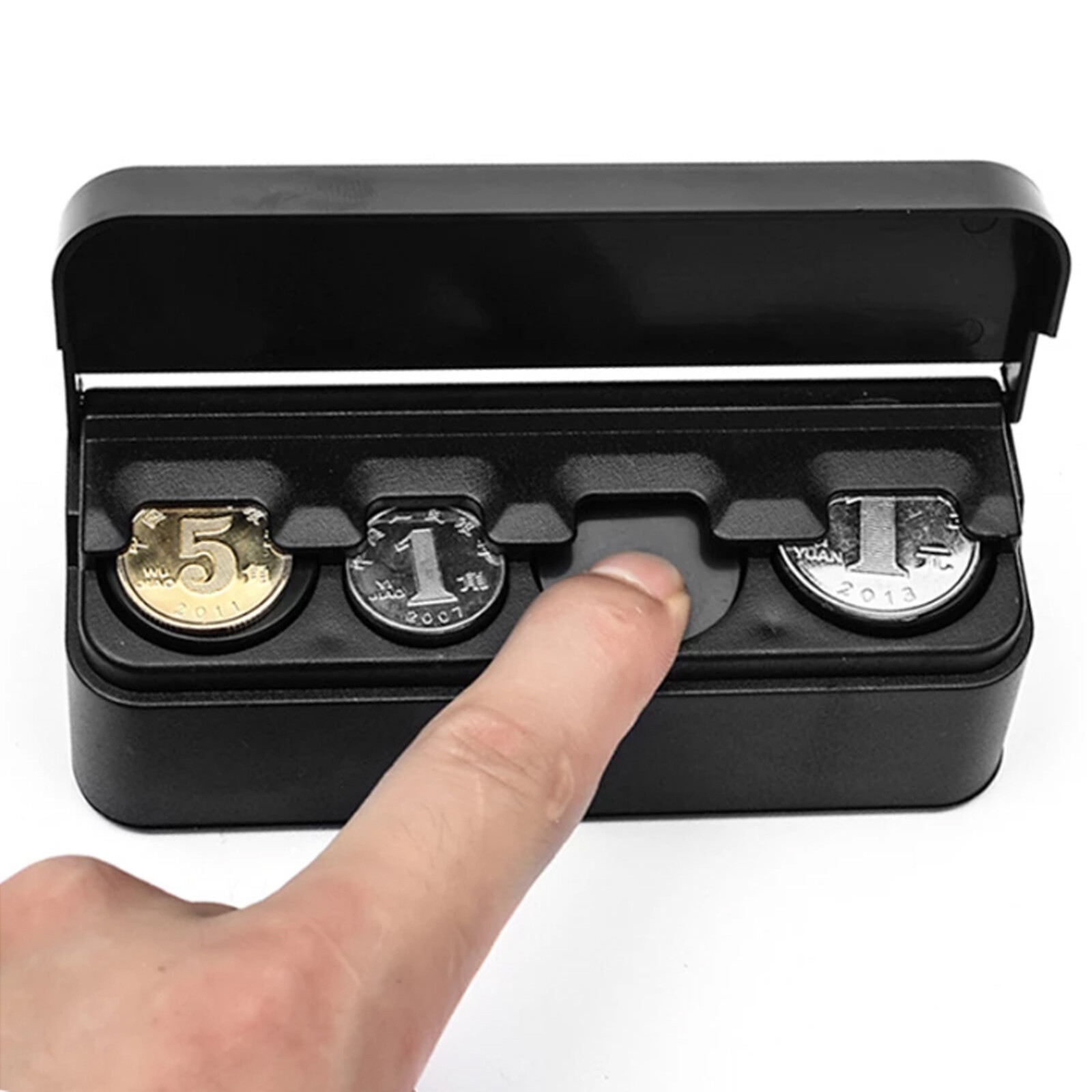 1x Car Case Loose Change Storage Coin Box Holder Container Interior ...