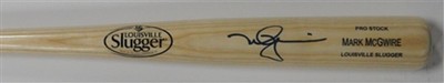 MARK MCGWIRE Signed Name ENGRAVED Louisville Slugger Blonde Bat AUTO ...