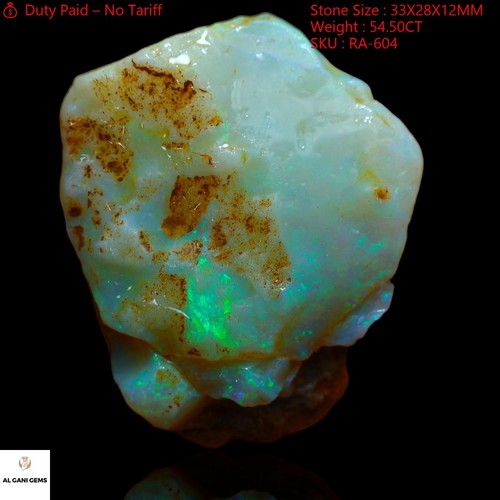 54.50 Cts Natural Australian Fire Opal Gemstone Astrology Rough ...