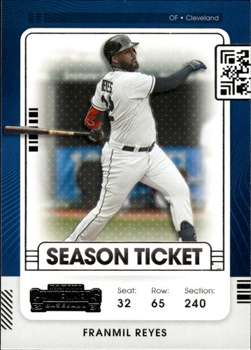 2021 Panini Contenders #82 Franmil Reyes Cleveland Indians | eBay