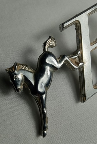 Vintage 1970's Ford Pinto Metal Car Door Emblem Classic Car Horse ...
