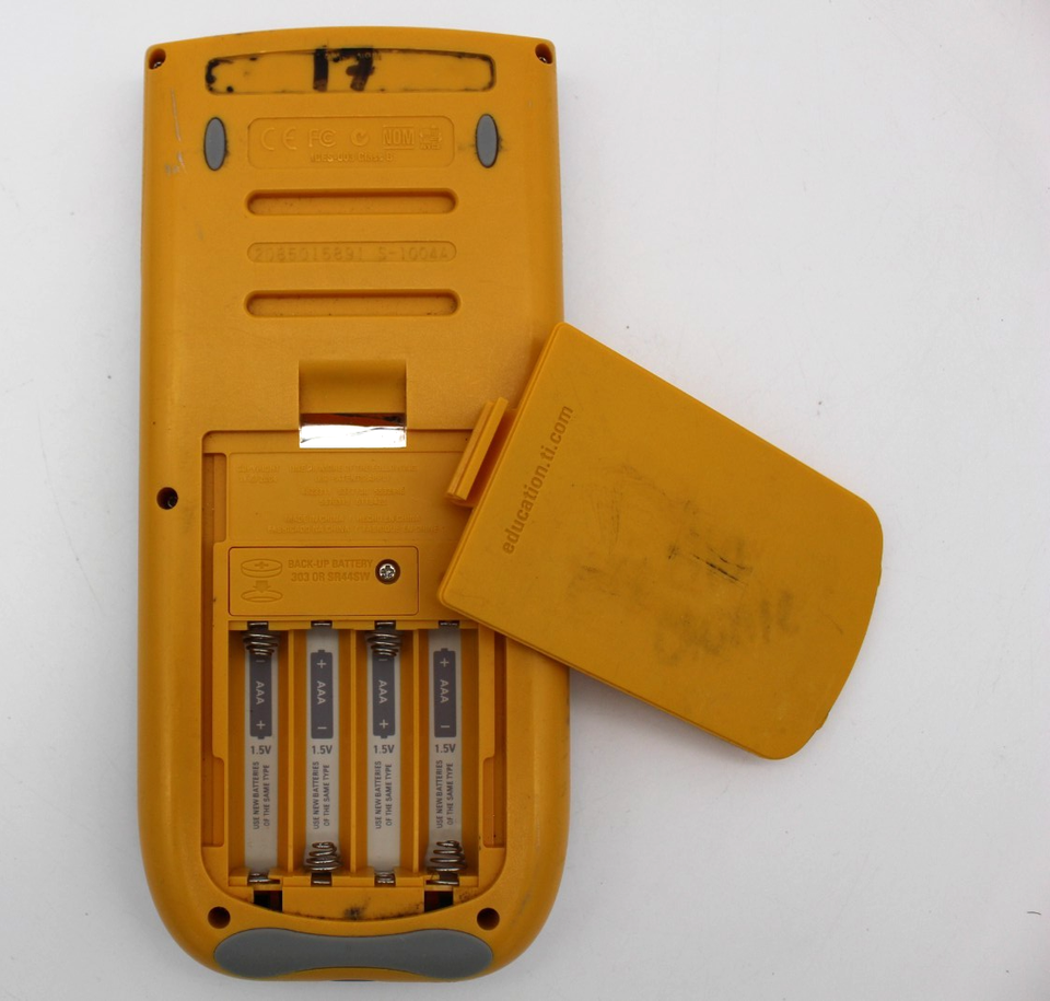 Texas Instruments TI-84 Plus Graphing Calculator Yellow School Property ...