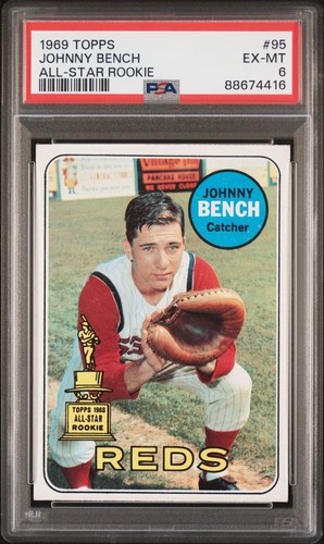 1969 Topps Johnny Bench #95 All Star Rookie PSA 6 POP 1080 | eBay