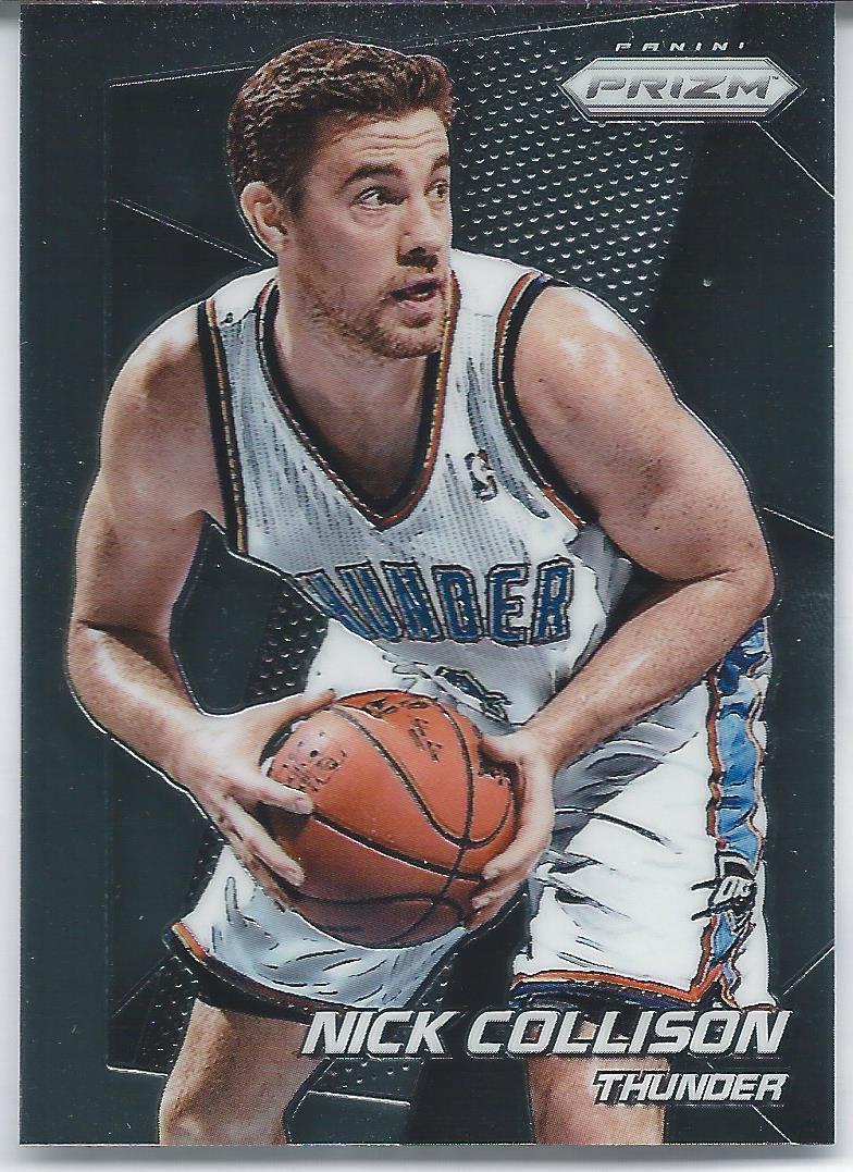 2014-15 Prizm NICK COLLISON NBA Kansas Jayhawks Seattle SuperSonics OKC ...