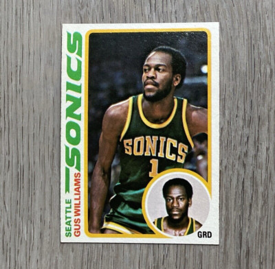 1979-80 NBA Topps Basketball | Gus Williams | #39 | Seattle Supersonics ...
