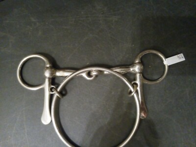 Half Cheek Snaffle Bit Ring Bit Dexter Bit Standardbred racing bit 4 3/ ...