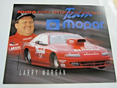 NHRA 1999 Larry Morgan Team Mopar Avenger Pro Stock Drag Racing Track ...