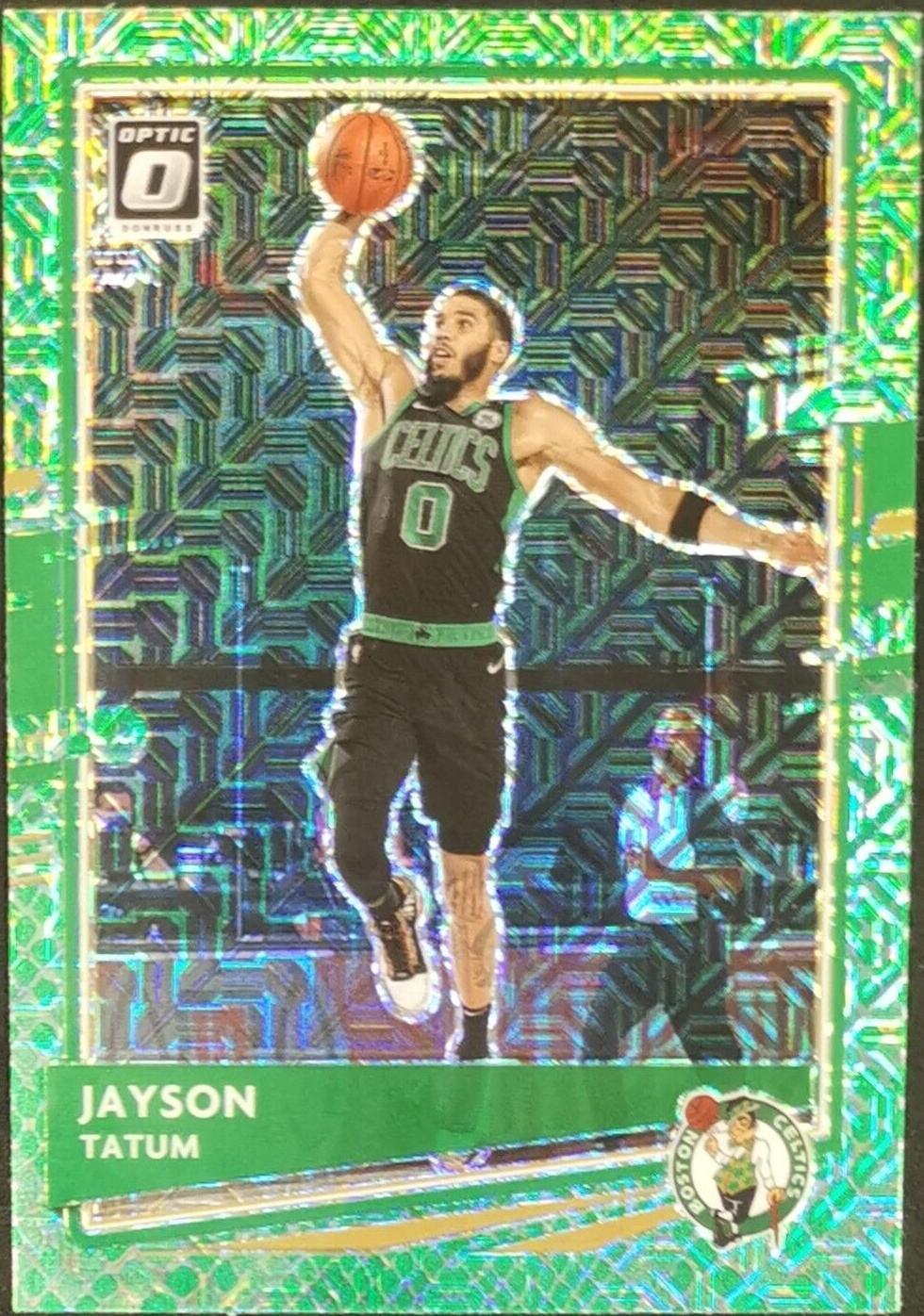 2020-21 Panini Donruss Optic - Jayson Tatum #77 Choice Dragon Prizm for ...