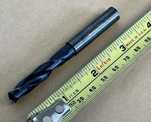 11/32 GUHRING CARBIDE DRILL 15676 R-RT1U 5510 8.73MM, 3-1/2" OAL ...