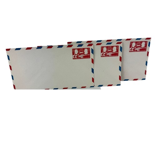 Vintage Air Mail U.S. Postage Stamp Centenary 5 Cent Red Embossed Stamp ...