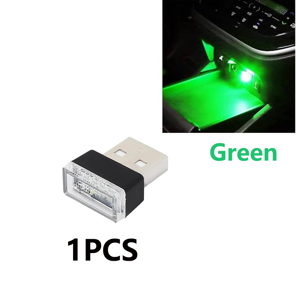 1x USB LED Mini Car Light Neon Atmosphere Ambient Bright Lamp Light ...