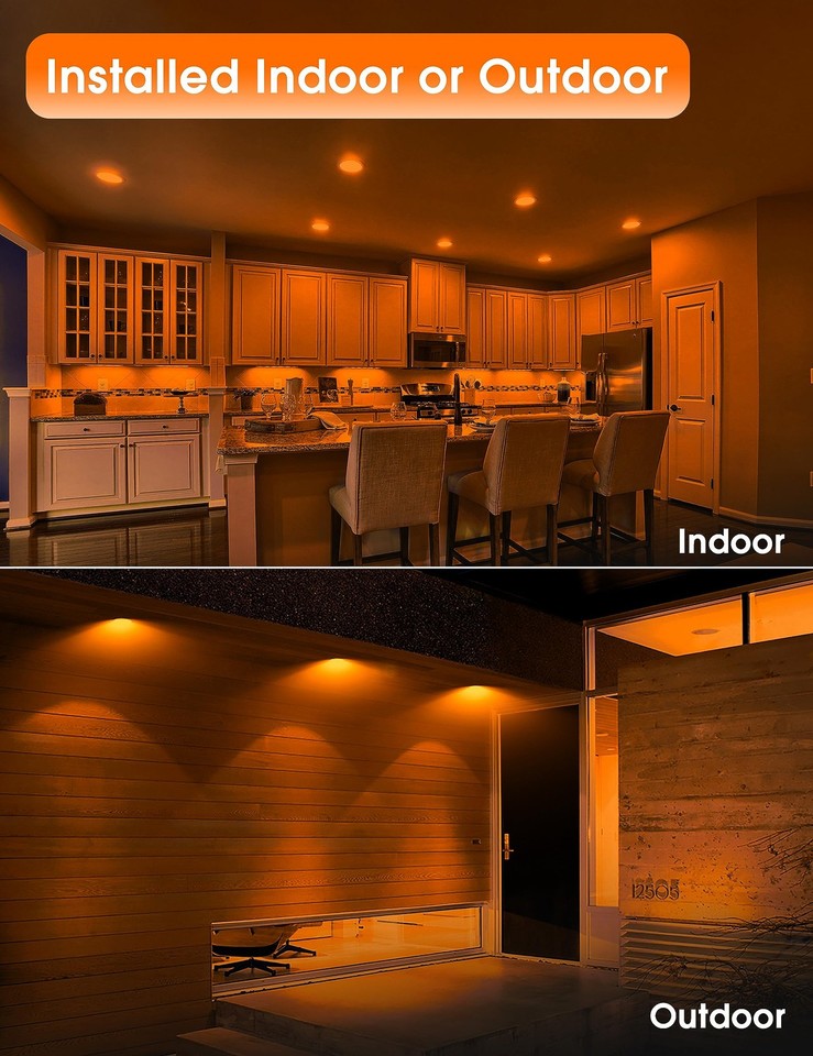 Orange Flood Light Bulbs Outdoor 2 Pack, Par38 LED Orange Light Bulbs ...