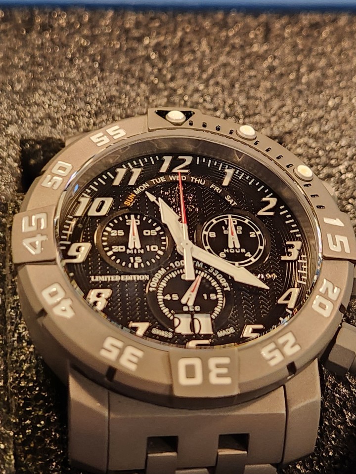Invicta Sea Base Titanium,NEW, Model No. 17529, LE #50/199, Swiss ...